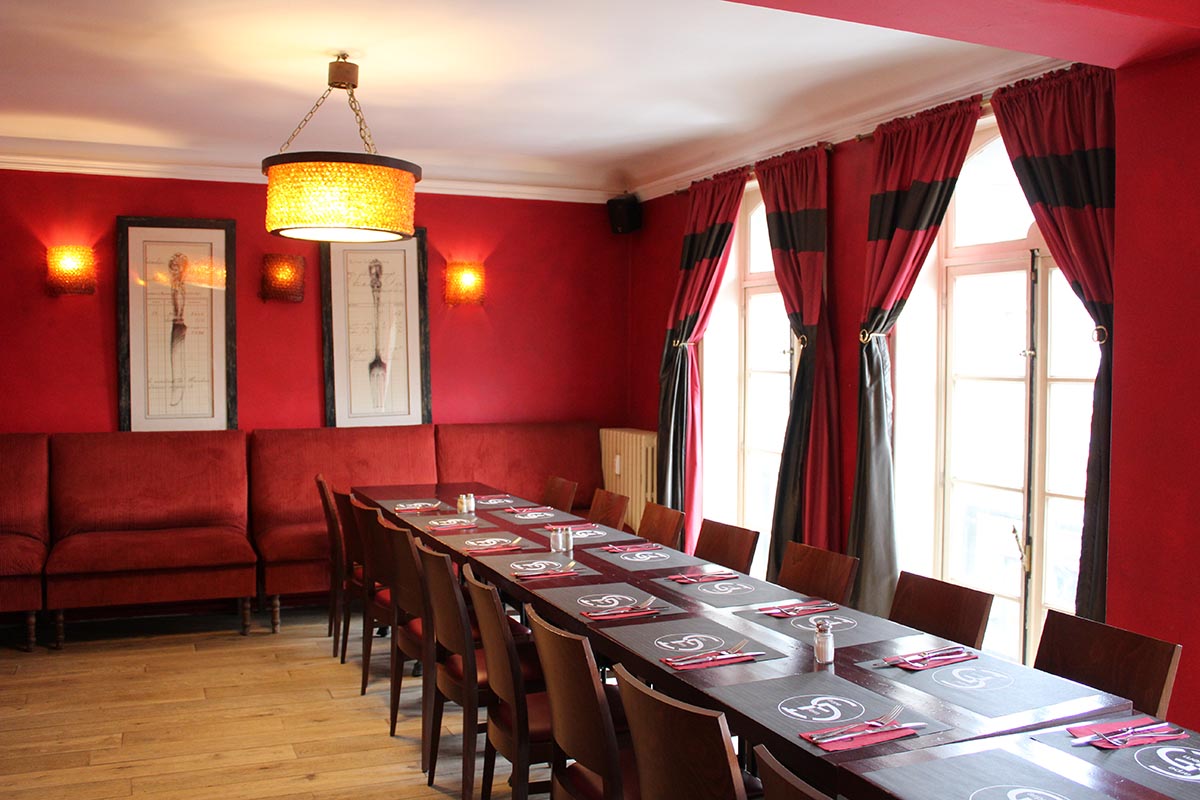 Les salles à disposition pour les groupes et meetings